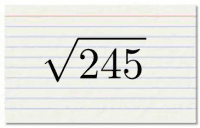 Simplify Square Root Flash Cards – GeoGebra
