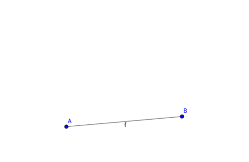 Constructing a line segment – GeoGebra