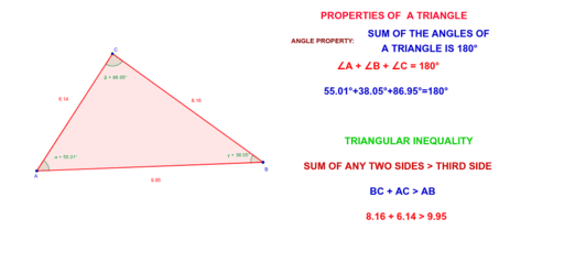 Properties of Triangle – GeoGebra