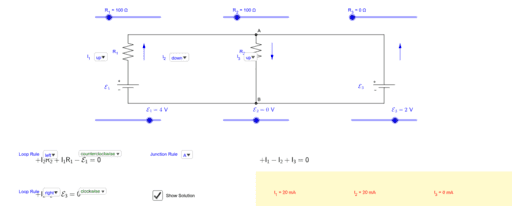 Multi-Loop Circuit – GeoGebra