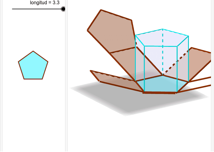 Prisma base Pentagonal – GeoGebra