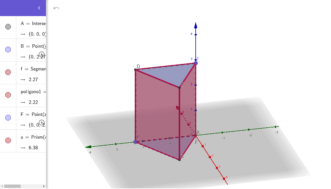 Prisma Triangular Regular – GeoGebra