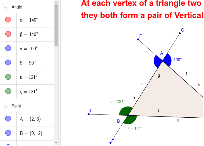 Vertices Of A Triangle