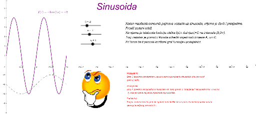 Sinusoida - izradili: studenti – GeoGebra
