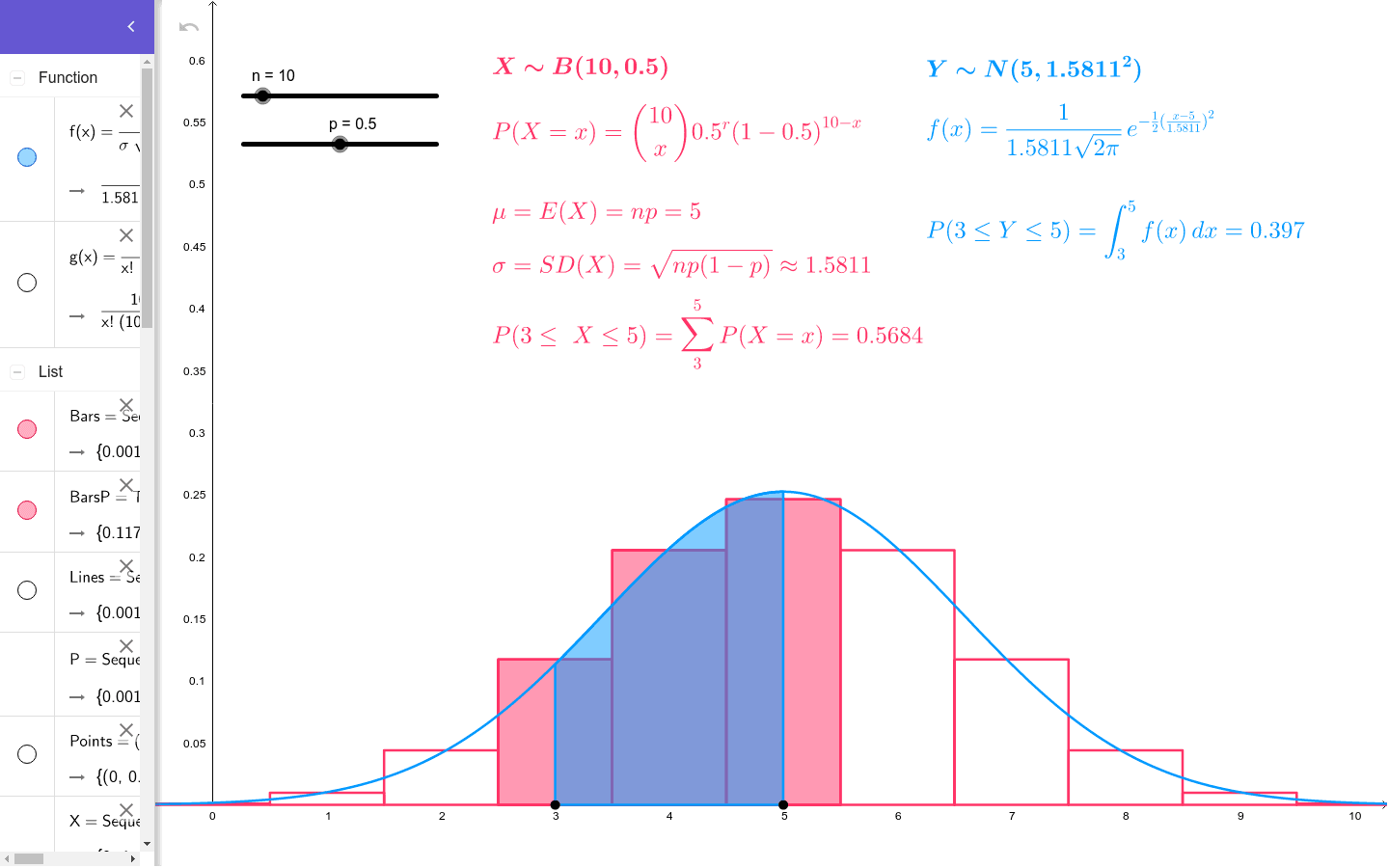 Binomial Vs Normal Distribution Geogebra Free Nude Photos