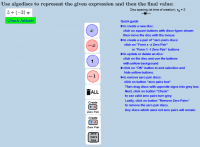Number and Algebra Disc Manipulation with Zero Pairs (Basic) – GeoGebra