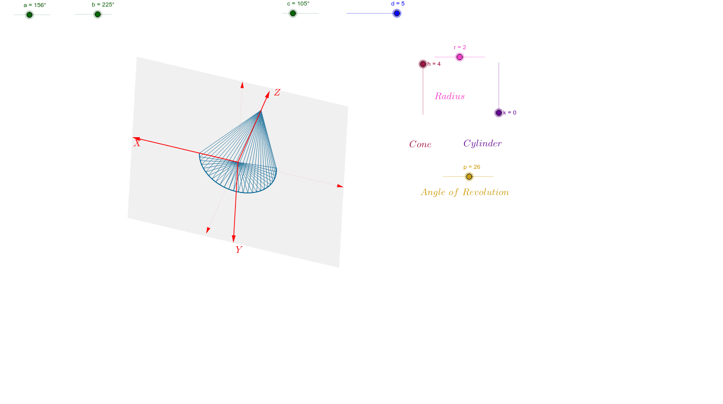 Practice cone – GeoGebra