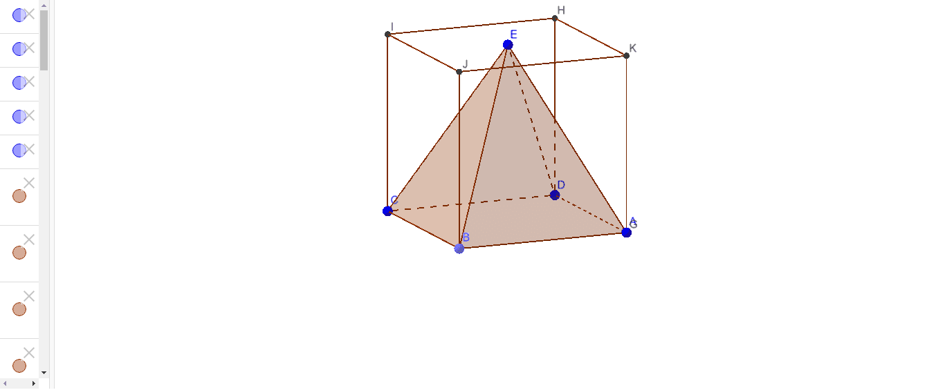 Piramide in Kubus 2B VMBO-GT – GeoGebra