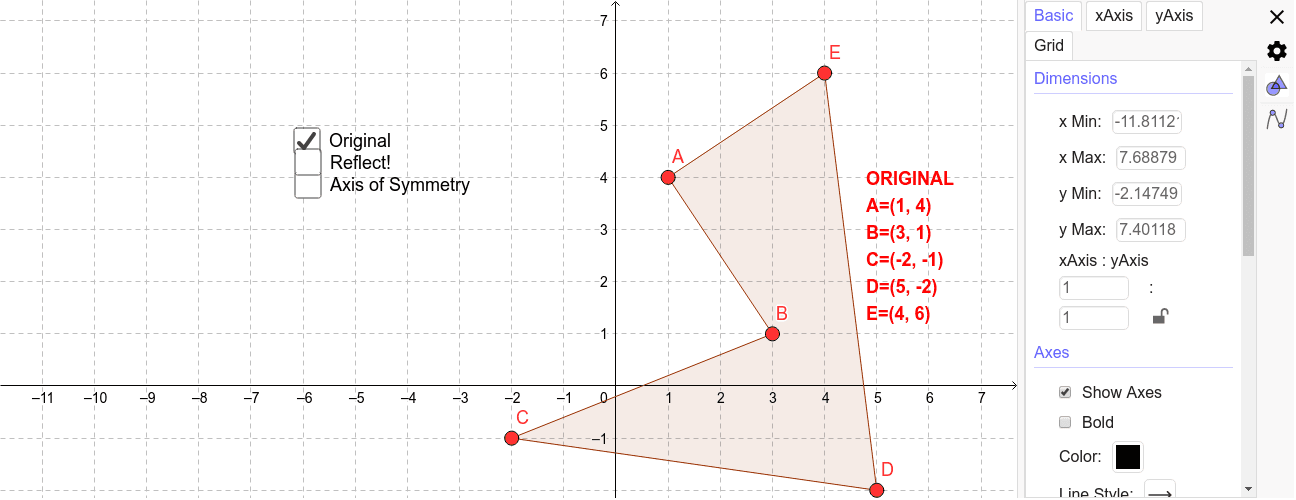Exploring Reflections – GeoGebra