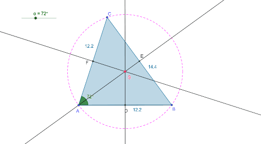 S OF TRIANGLE – GeoGebra