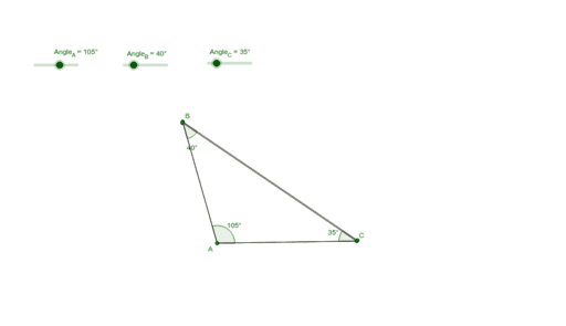 Drawing Triangles (Angles) – GeoGebra