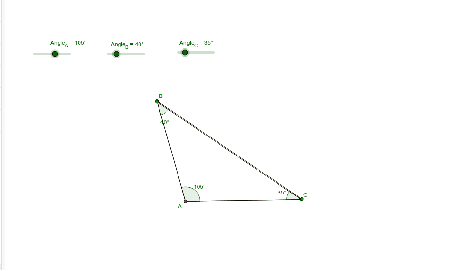 Drawing Triangles (Angles) – GeoGebra
