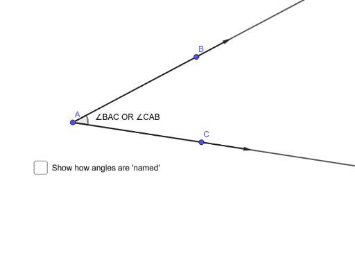 Naming Angles – GeoGebra