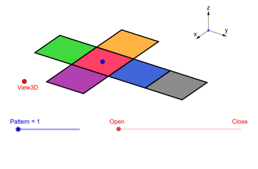 Different nets of a cube – GeoGebra