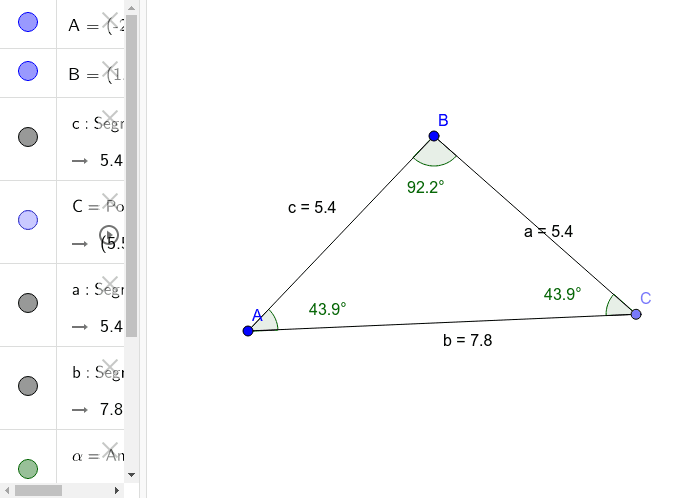 Isosceles Triangle – GeoGebra