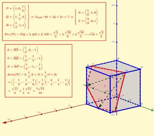 Sección de un cubo – GeoGebra