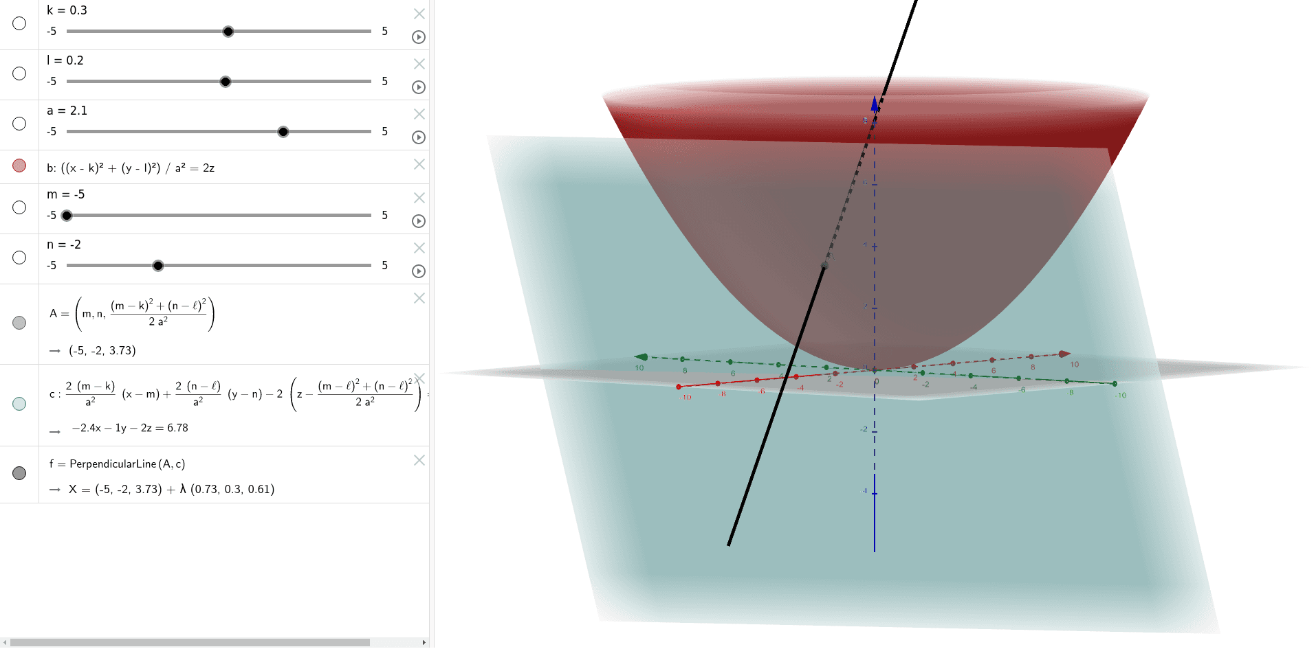 Igball's assignment – GeoGebra