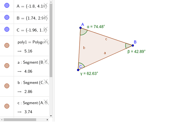 Angle Sum Property – GeoGebra