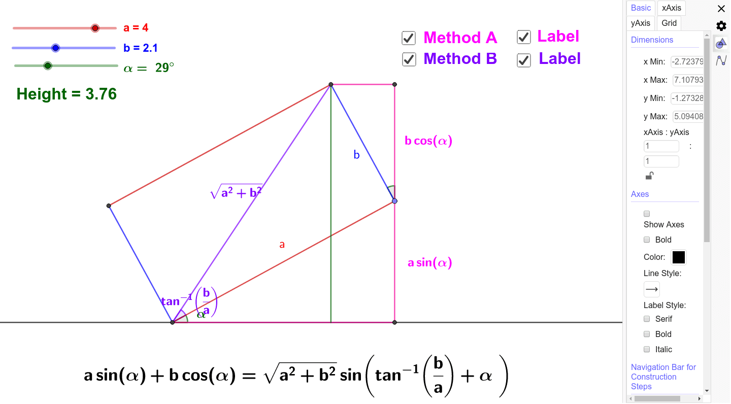 Rectangle Height – GeoGebra