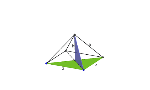 Pythagoras in een piramide – GeoGebra