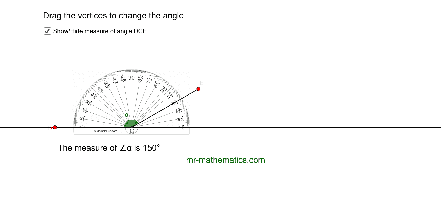 Estimating acute and reflex angles. – GeoGebra