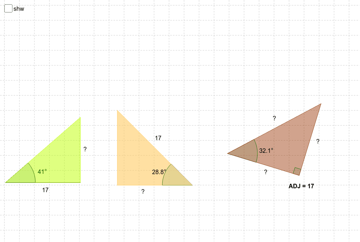 Basic Trig Question Generator – GeoGebra