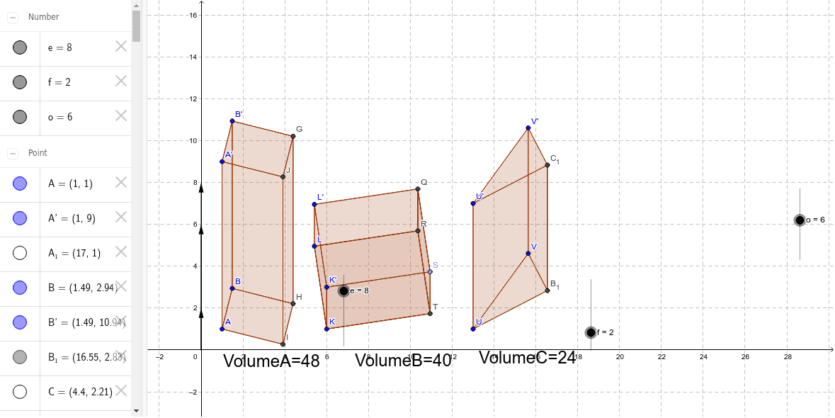 Volume of Prisms – GeoGebra