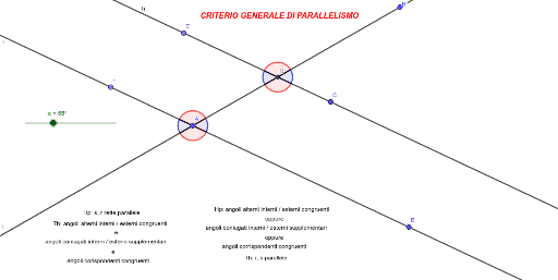 Criterio generale di parallelismo – GeoGebra
