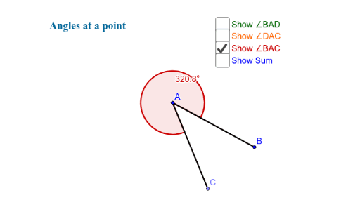 Angles around a point – GeoGebra