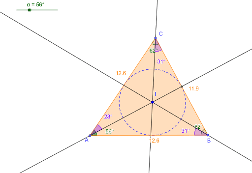 I OF TRIANGLE – GeoGebra