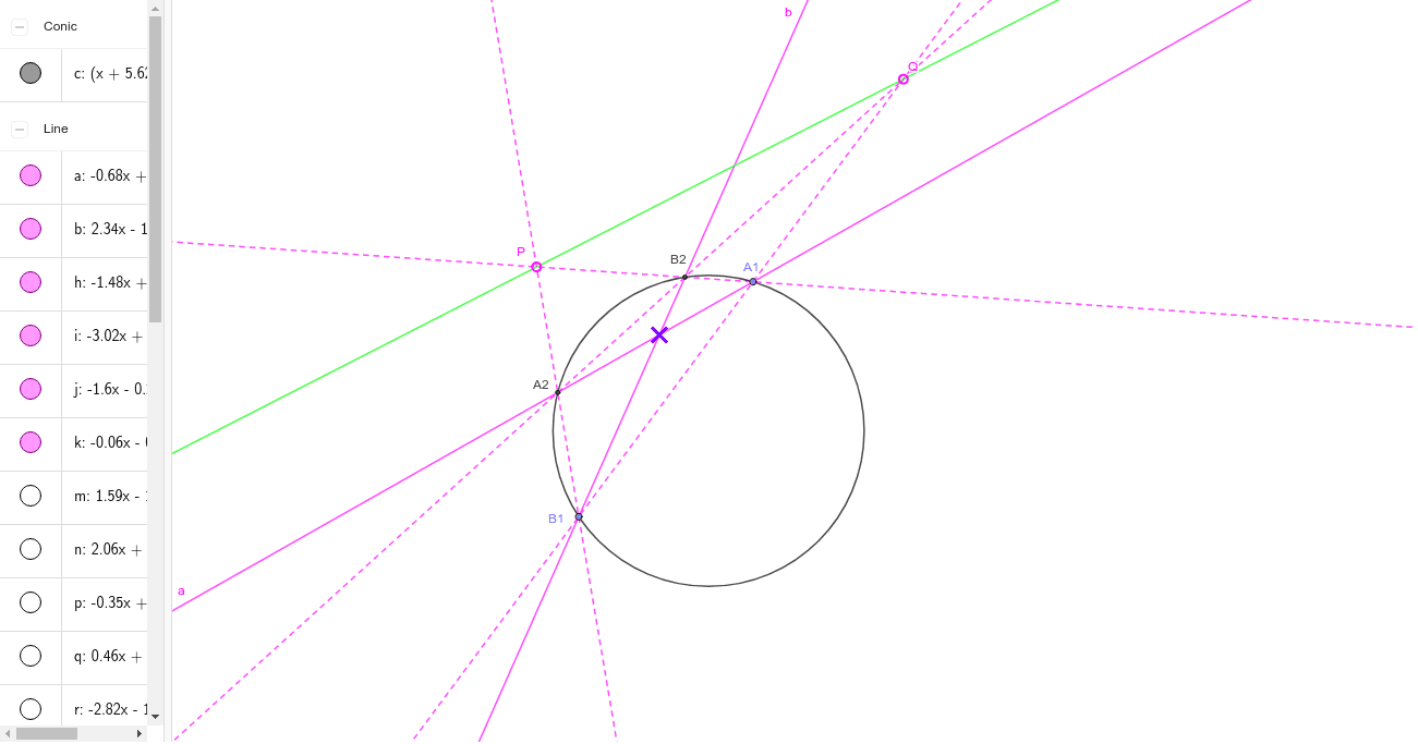 TEOREMA DE PASCAL – GeoGebra
