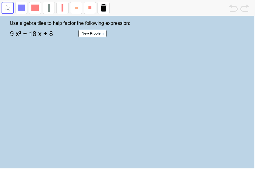 A1.ASE.2 - Factoring using Algebra Tiles – GeoGebra