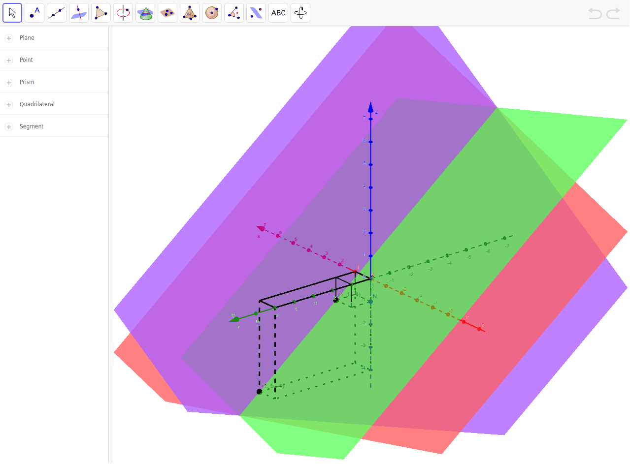 System of Equations in Three Variables – GeoGebra