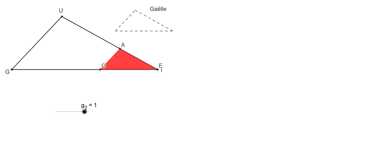 Triangles semblables intro angles égaux – GeoGebra