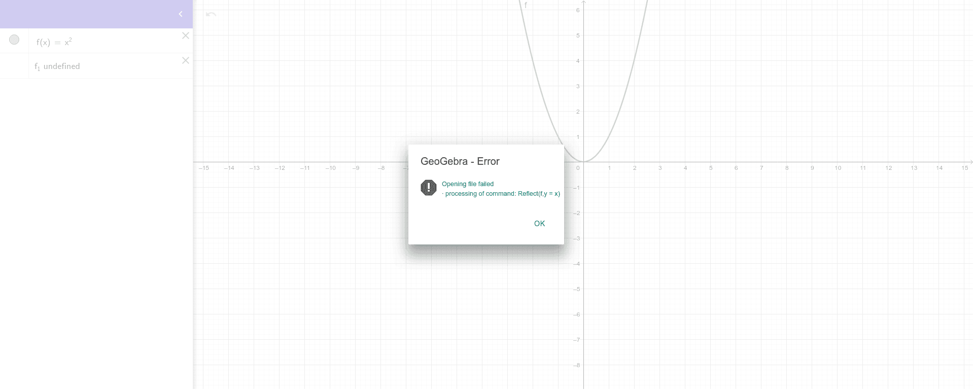 Worksheet 1 Exercise 3 – GeoGebra