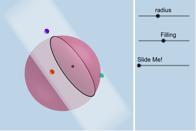 Sphere + Plane = ? – GeoGebra