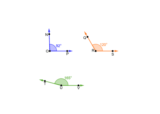 Obtuse Angles Examples – GeoGebra