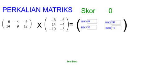 PERKALIAN MATRIK 2x3 DAN 3x2 – GeoGebra