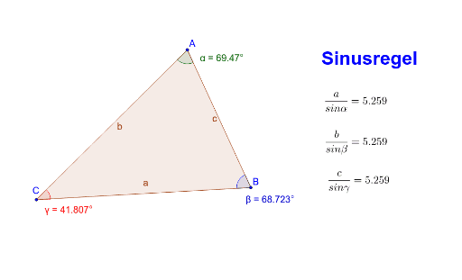 De sinusregel – GeoGebra