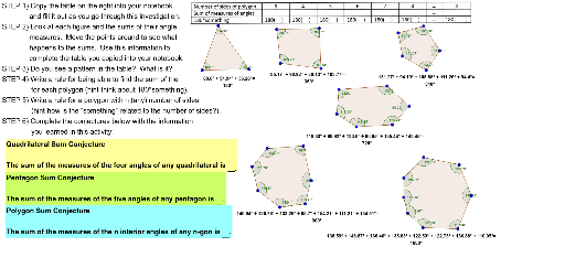 Investigation: Is There a Polygon Sum Formula? – GeoGebra