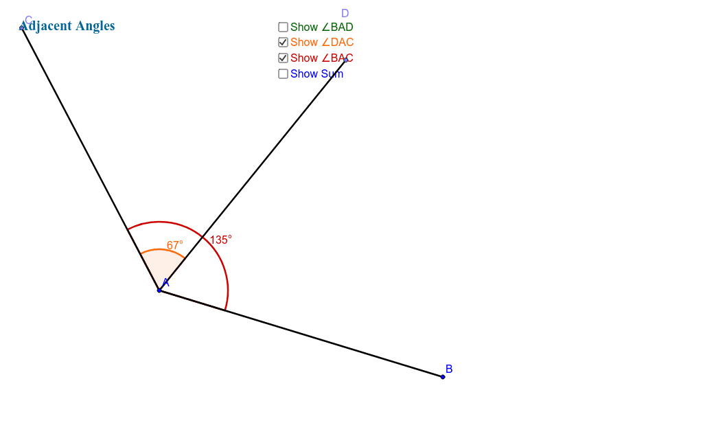 Adjacent angles – GeoGebra