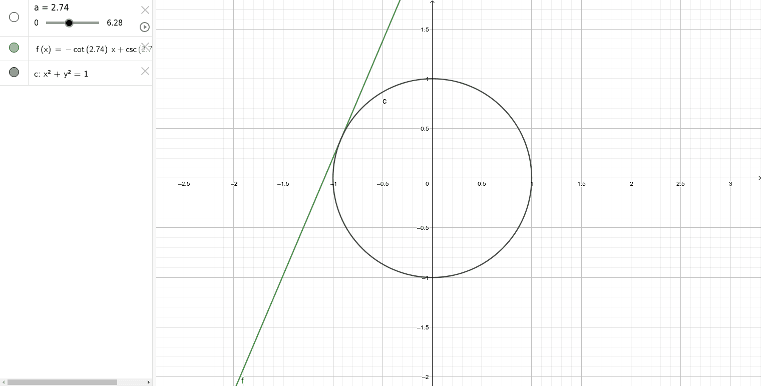 circle with lines – GeoGebra