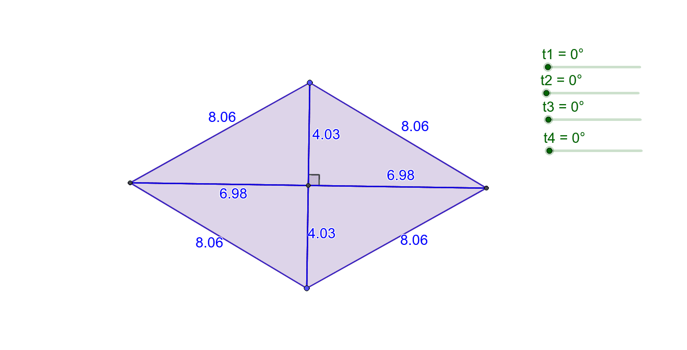 Area of Rhombus – GeoGebra