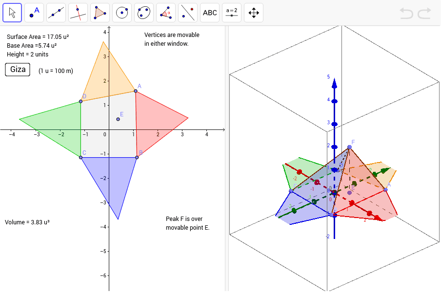 Basic Quadrilateral Pyramid – GeoGebra