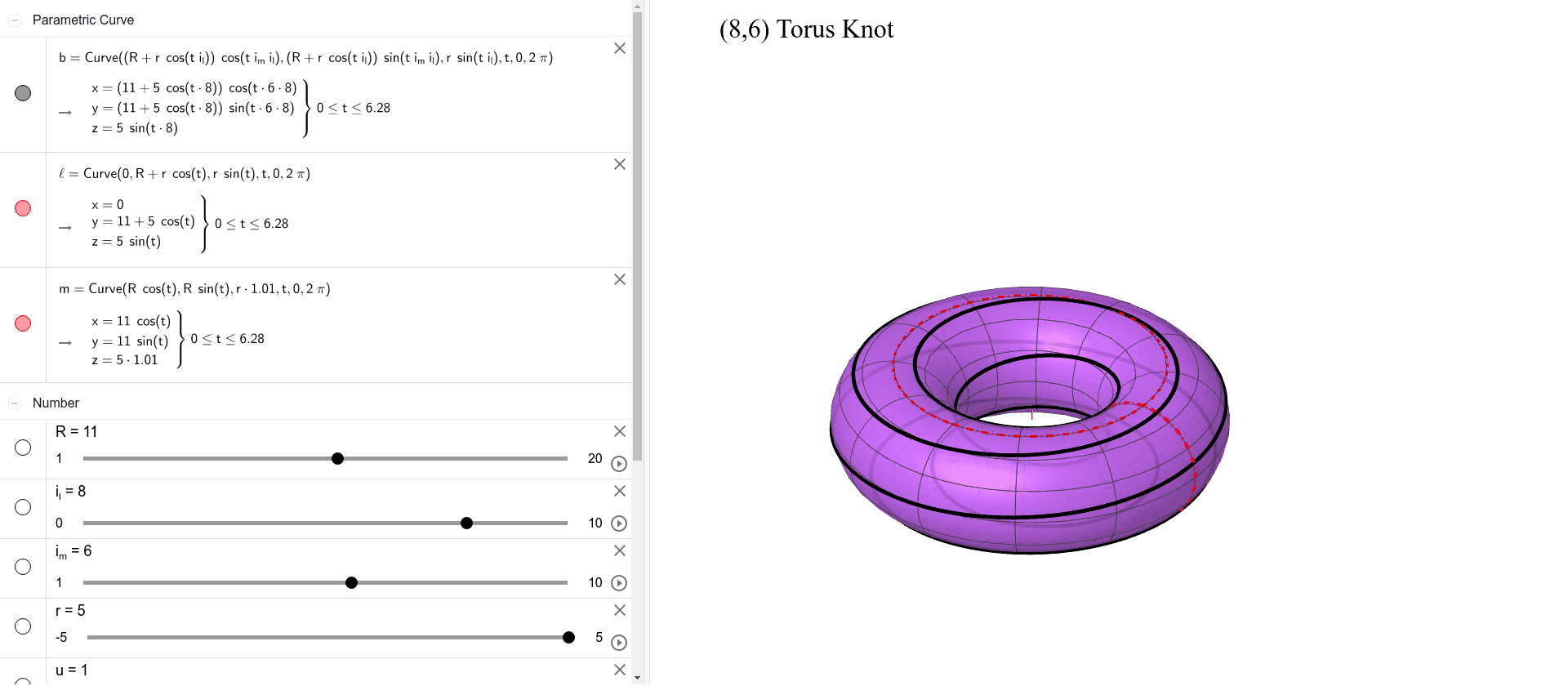 Torus Knot – GeoGebra