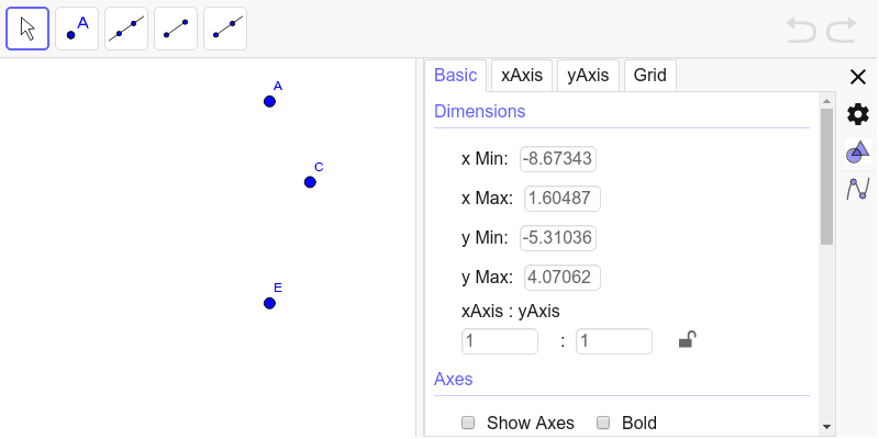Unit1: Geometry: Point, Line, Plane – GeoGebra