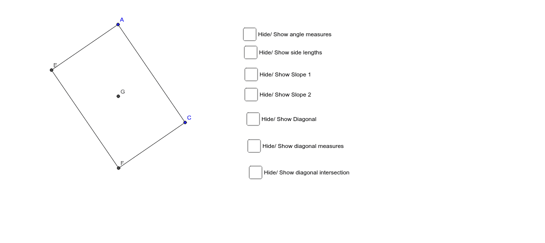 Properties of Rectangles – GeoGebra