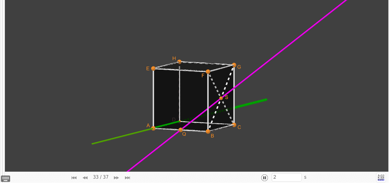 Laser shoot - rechten 2 – GeoGebra
