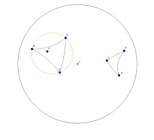 Construct Hyperbolic Circumcircle – GeoGebra