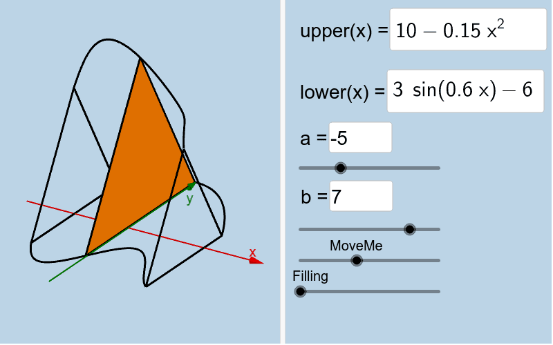 Calculus Exercises: Building Solids with Various Cross Sections – GeoGebra